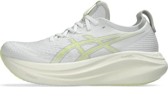 Asics Mens Gel-Nimbus 27 Running Shoe, White/Huddle Yellow, 44.5 EU