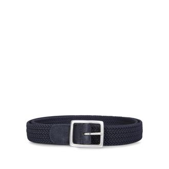 Dell'Oglio Blauer elastischer G&uuml;rtel von - - Accessories - Herren - Blau - 125 CM