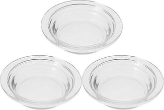 PartyKindom TOGEVAL 3 St&uuml;ck Ersatz Glasschalen f&uuml;r Duftwachsw&auml;rmer Runde Glas Schmelzschalen aus Transparentem Glas Hutf&ouml;rmige Wachstabletts f&uuml;r Aromatherapie im 