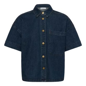 MY ESSENTIAL WARDROBE Sofia Boxy Shirt - Femme - Blouses et Chemises - Bleu - Taille: 44 FR