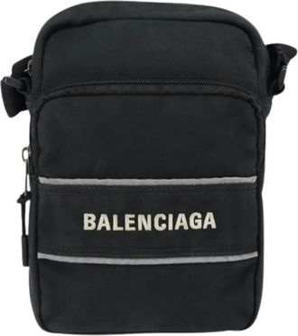 Balenciaga unisex, Pre-owned, Noir, Taille: ONE Size Sac bandouli&egrave;re en toile Pre-owned