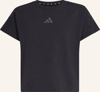 adidas T-Shirt Future Icons 3 Stripes schwarz