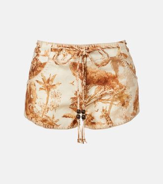 Zimmermann Short Indra en lin &agrave; perles fantaisie