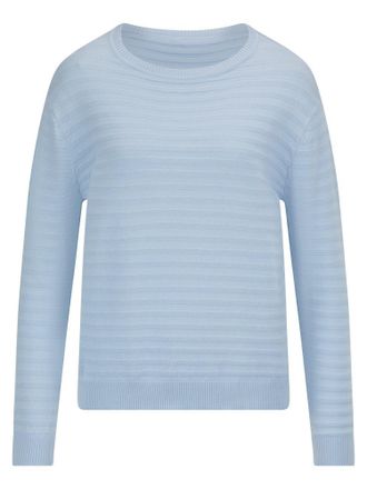 Peter Hahn Rundhals-Pullover aus 100% SUPIMA-&shy;Baumwolle Peter Hahn blau