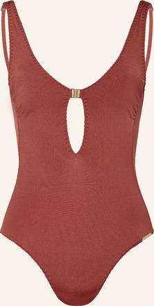 Watercult Watercult Badeanzug Crafted Essentials Mit Cut-Out rot