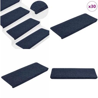 vidaXL Stufenmatten Selbstklebend 30 Stk. Blau 65x24,5x3,5 cm - Vidaxl