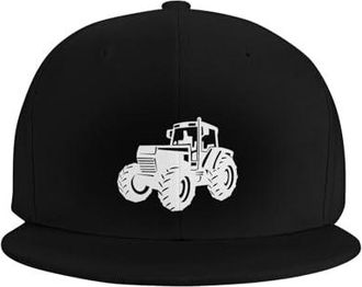 Generic Les Filles Cool Aiment Les Tracteurs Homme Femme Casquette Hip Hop Respirant Strapback Cap Anti-UV Chapeaux Pare-Soleil pour P&ecirc;che Sport Hip Pop