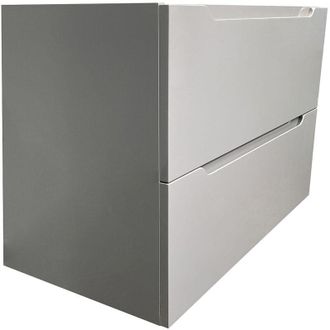 Vente-Unique Meuble sous vasque suspendu - Gris - 80 cm - STEFANIE