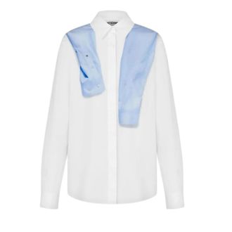 Moschino Damen, Blusen & Hemden, Wei&szlig;, SGr&ouml;&szlig;e