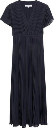 Comma Maxikleid Kleid Plissiertes Kleid in Midil&auml;nge