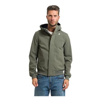 K-Way Gr&uuml;ne Wasserdichte Winddichte Kurze Jacke - - Jackets - Herren - Gr&uuml;n - S
