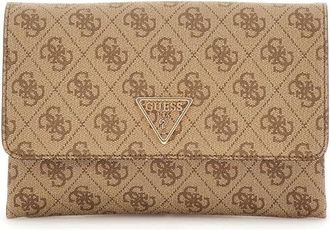 Guess Noelle II Xbody Flap Organizer Latte Logo/Brown