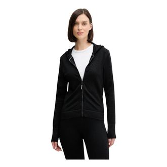 DKNY Rei&szlig;verschluss-Kapuzenpullover - - Sweatshirts & Hoodies - Damen - Schwarzk - S