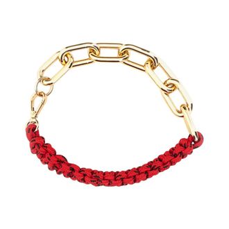 Plan C Plan C, Femme, Accessoires, Multicolore, Taille: ONE Size Collier Corde & Cha&icirc;ne