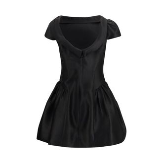Self Portrait Womens Black Polyester Casual Dress