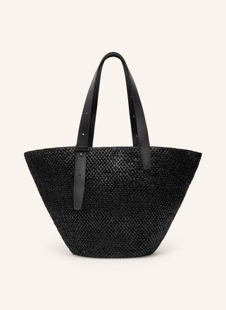 LI&Eacute; STUDIO Schultertasche Bianca Raffia Large schwarz