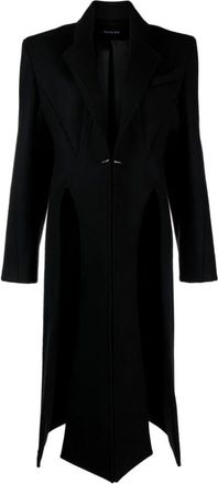 MUGLER Femme, Manteaux, Noir, Taille: 38 FR Mugler Manteaux Black