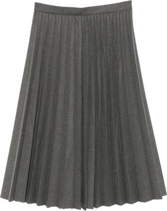 JNBY jupe mi-longue à design plissé - Gris