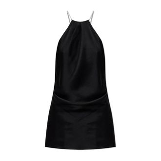 Victoria Beckham Femme, Tops, Noir, Taille: 34 FR Haut Satin&eacute; Drap&eacute;