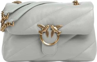 Pinko Pinko, Femme, Sacs, Gris, Taille: ONE Size Love Bag Puff Maxi Quilt