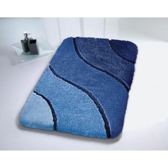 Kleine Wolke Kleine Wolke - Badteppich Wave marineblau, 70 x 120 cm Badteppich
