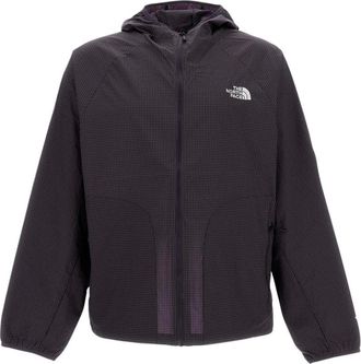 The North Face Homme, Sport, Violet, Taille: M Veste coupe-vent &agrave; carreaux avec capuche