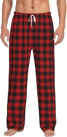 Generic Bas de Pyjama Homme Noel Pantalon De Pyjama Hommes Pantalon De Pyjama Homme Pas Cher Quotidienne Noel Print Drôle Vêtements de Nuit Cadeau de Noël Ren