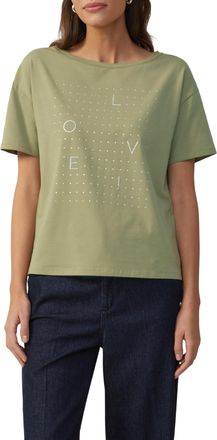 s.Oliver T-Shirt mit Glitzer-Artwork