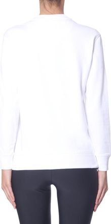 Versace Crew Neck Cotton Sweatshirt - White