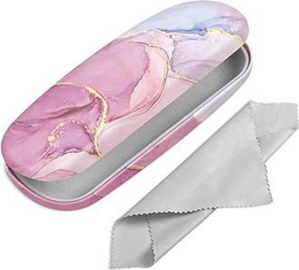 Fintie Étui à Lunettes Rigide, Portable Boîte à Lunettes en Cuir Synthétique avec Chiffon Lunettes de Vue pour Femmes et Hommes