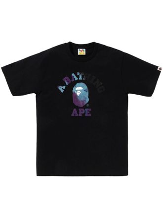 A Bathing Ape t-shirt à logo imprimé - Noir