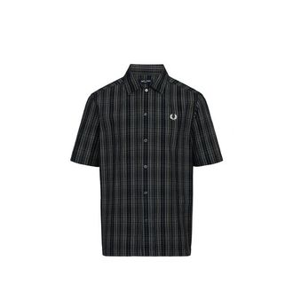 Fred Perry Chemise textur&eacute;e &agrave; rayures en coton