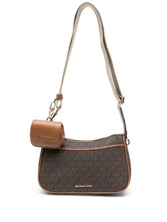 Michael Michael Kors sac à bandoulière à motif monogrammé - Marron