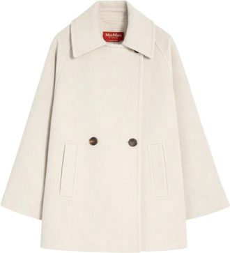 Max Mara Femme, Manteaux, Beige, Taille: 40 FR Manteau court crois&eacute;