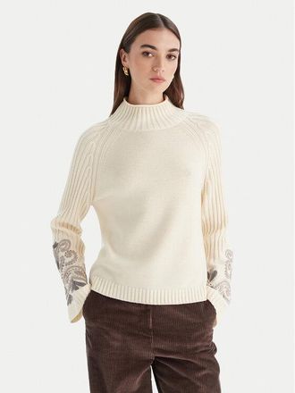 Luisa Spagnoli Rollkragenpullover Manico 100198 &Eacute;cru Regular Fit