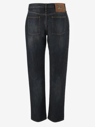 Burberry Womens Jeans Cotton Denim Black