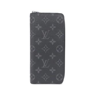 Louis Vuitton Pre-owned Zippy Wallet Vertical Monogram Eclipse Lange Geldb&ouml;rse - - Pre-owned - Herren - Schwarzk - ONE SIZE