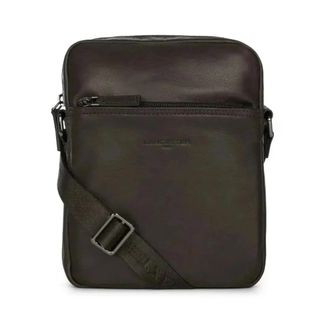 Lancaster Vintage Leder Umh&auml;ngetasche Braun - - Bags - Herren - Braun - ONE SIZE