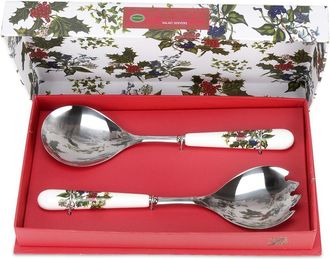 Portmeirion The Holly & Ivy Salatbesteck, Mehrfarbig, Set von 2