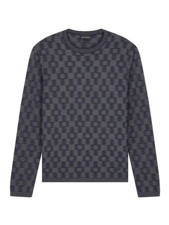 Emporio Armani Rundhalspullover - Blau