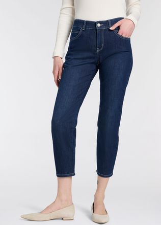 MAC Broeken Ankle-Jeans MAC Slim 7/8, Damen, Gr. 36, L&auml;nge 27, dunkelblau, Denim/Jeans, Obermaterial: 98% Baumwolle, 2% Elasthan, figurbetont kn&ouml;chelfrei, Jeans, 