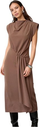 Co'Couture Femme, Robes, Brun, Taille: 38 FR Midi Robes