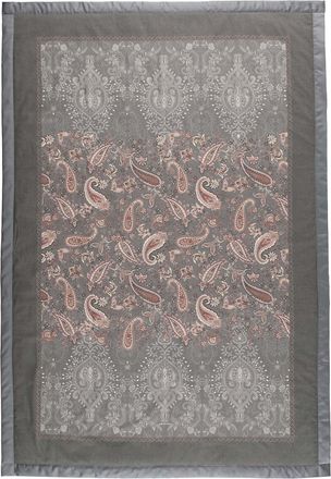 Bassetti MONNALISA Plaid aus 100% Baumwolle in der Farbe Grau G1, Maße: 135X190 cm - 9333431