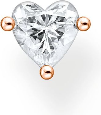 Thomas Sabo Thomas Sabo Einzel Ohrstecker Herz vergoldetes Silber H2234-416-14