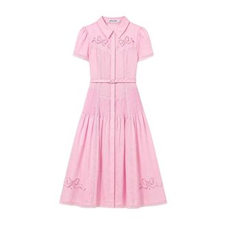 Self Portrait Besticktes Midikleid - - Dresses - Damen - Rosa - M