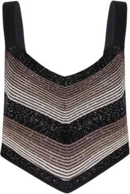 D.exterior Femme, Tops, Multicolore, Taille: 40 FR Sleeveless Top