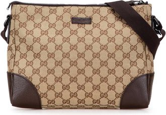 Gucci Hobo Bags - GG Canvas Crossbody - Gr. unisize - in Braun - für Damen