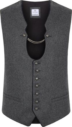 Hammerschmid Trachtenweste Vinzenz in Loden-Qualit&auml;t mit Zierkette in
