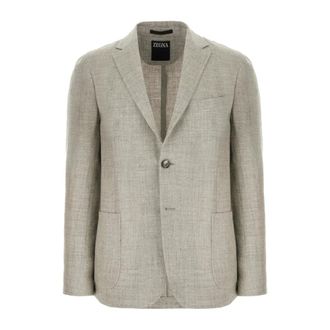 Ermenegildo Zegna Homme, Vestes, Gris, Taille: S Blazer Crois&eacute;