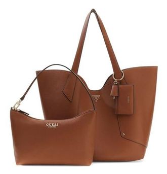 Guess sac shopper Darcy 2 in 1 Tote Cognac marron clair